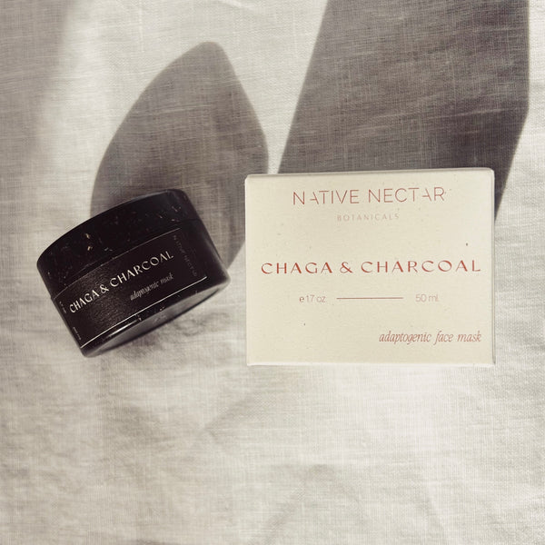 Chaga & Charcoal Adaptogenic Mask – Native Nectar Botanicals