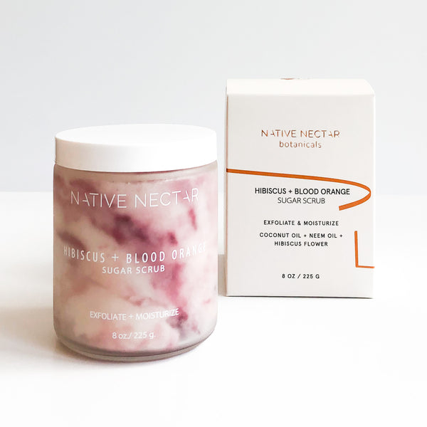 Hibiscus + Blood Orange Sugar Scrub – Native Nectar Botanicals