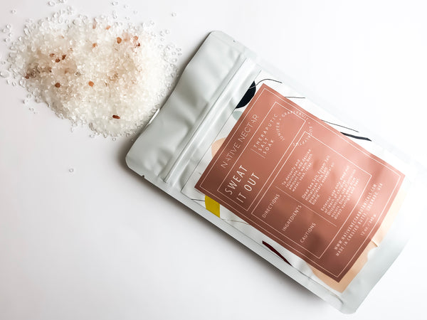 Sweat It Out Salt Soak – Native Nectar Botanicals